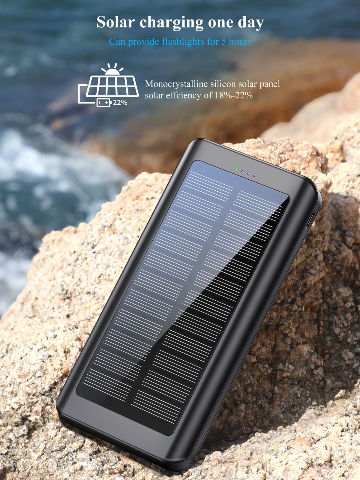 QC86S-Solar Power Bank Built with Cable – Xionel